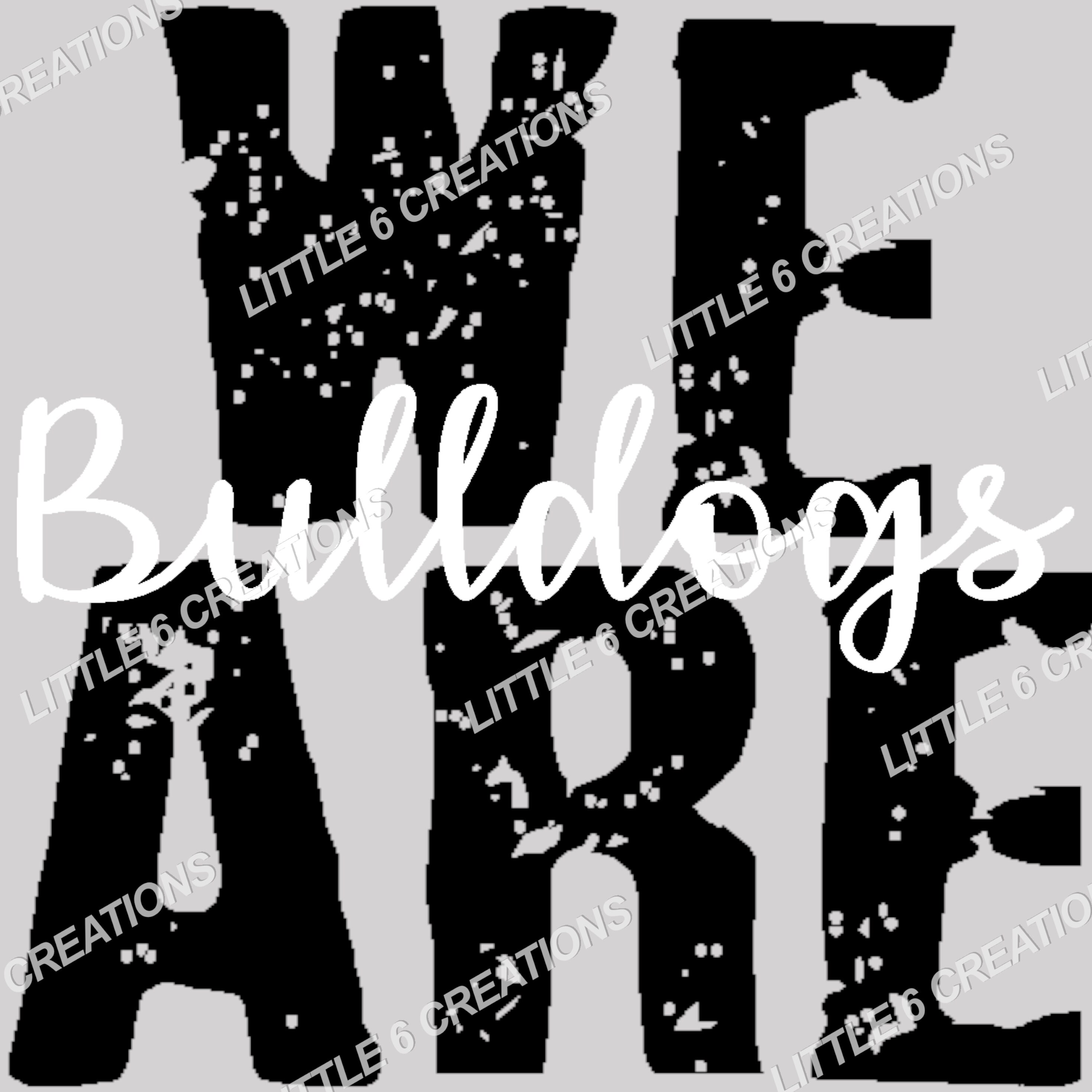 We Are Bulldogs Mascot - PNG - Etsy