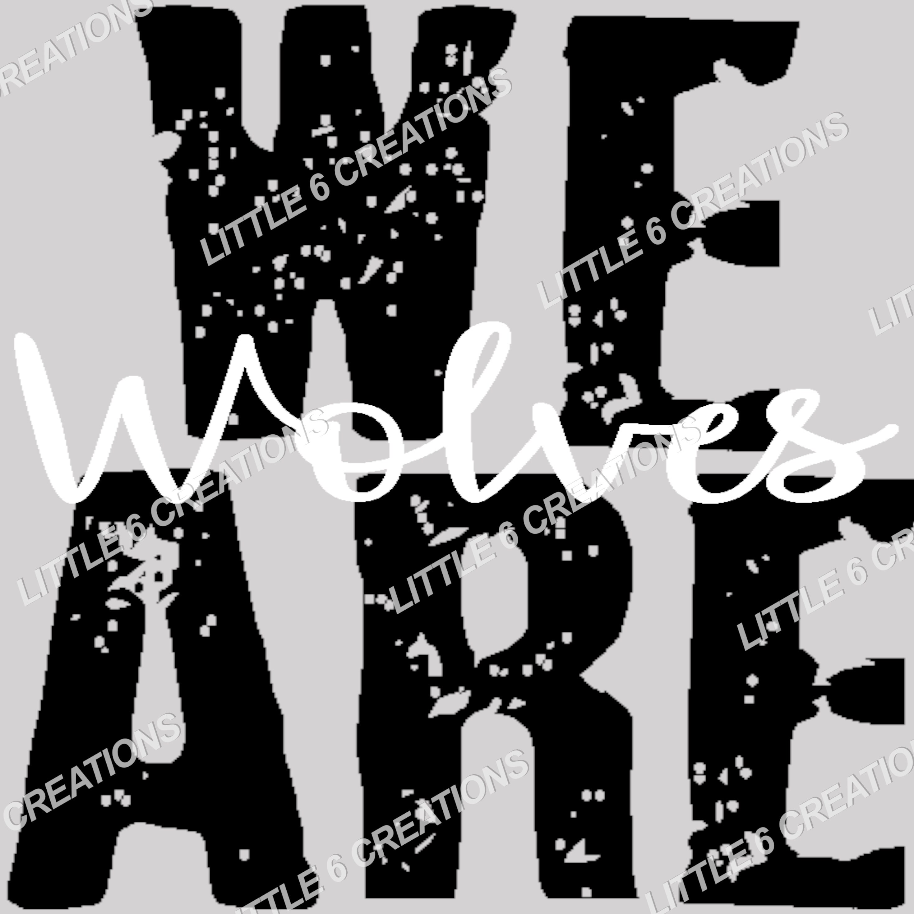 We Are Wolves Mascot - PNG - Etsy