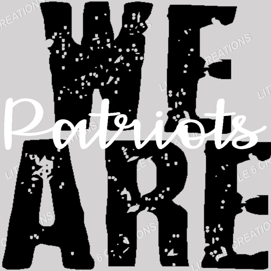 We Are Patriots Mascot - PNG - Etsy