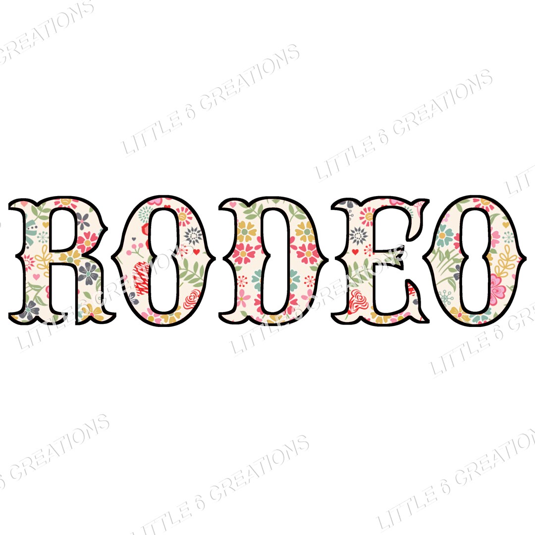 RODEO Floral - PNG - Etsy
