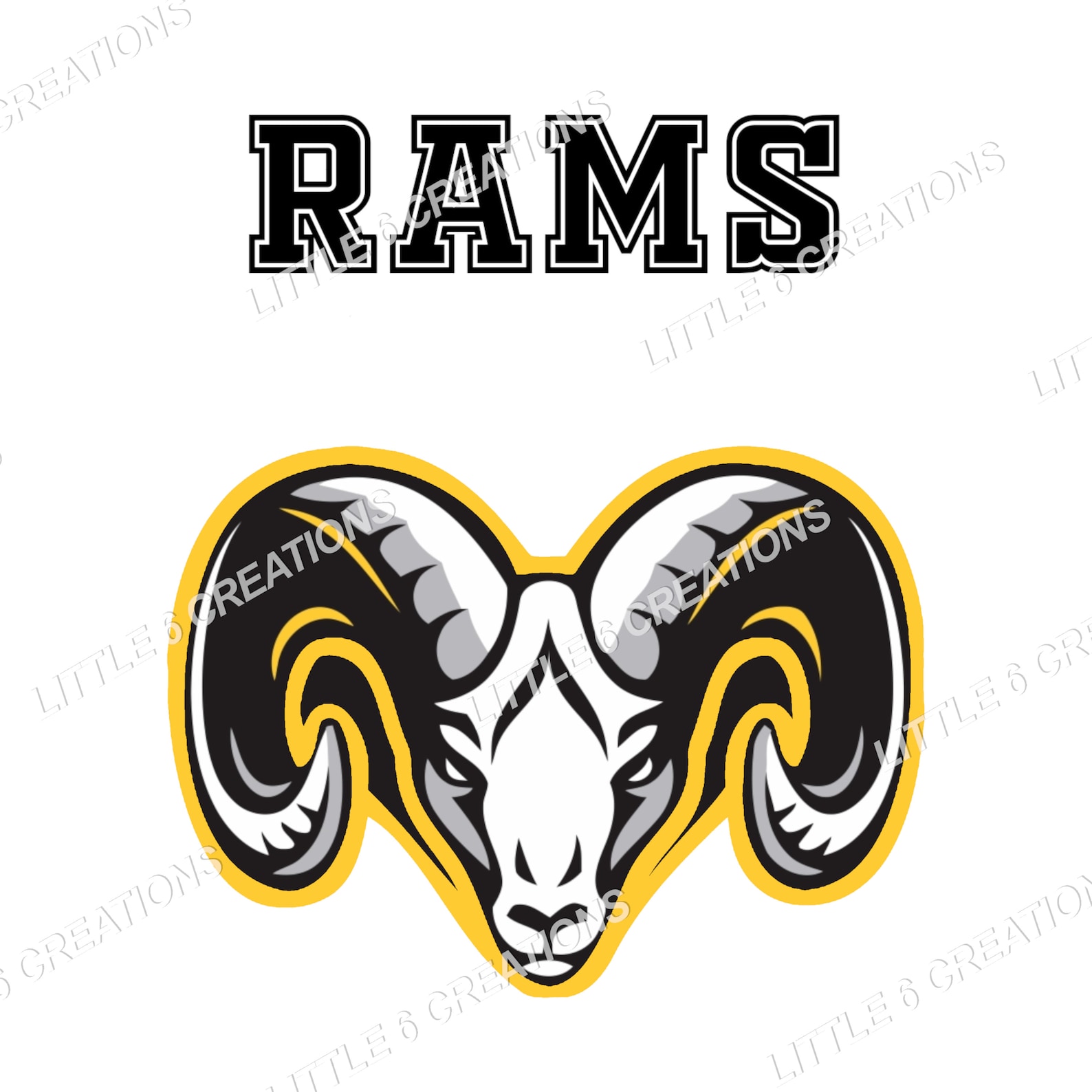 Color Mascot Rams - PNG - Etsy