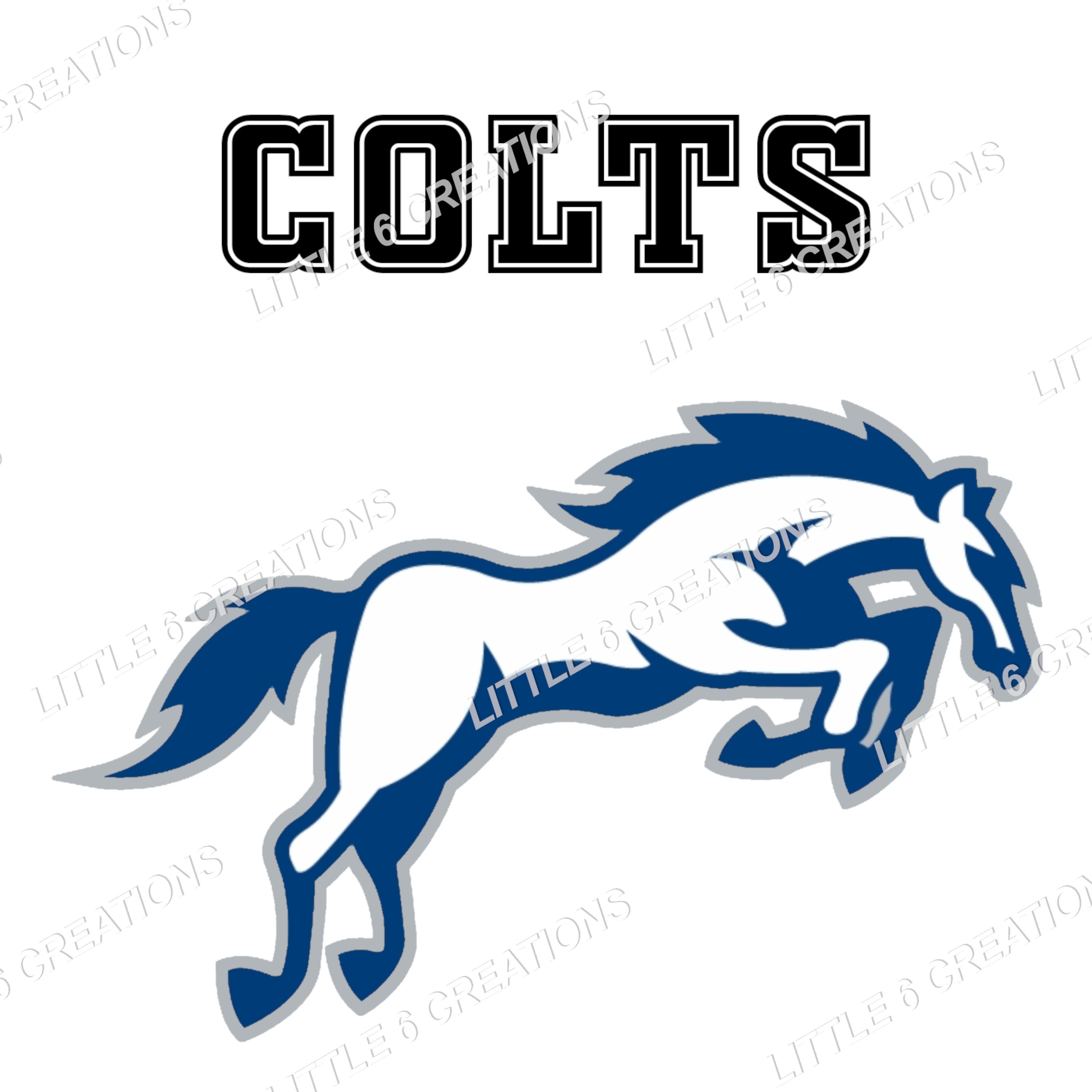 Color Mascot Colts - PNG - Etsy