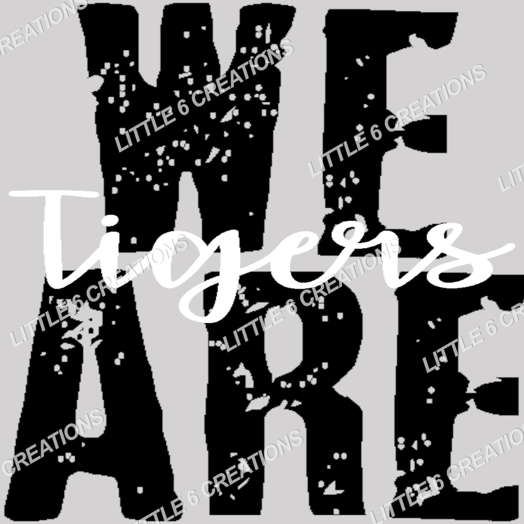 We Are Tigers Mascot - PNG - Etsy