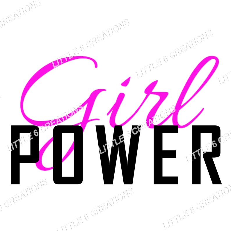 Girl Power Pink - PNG - Etsy