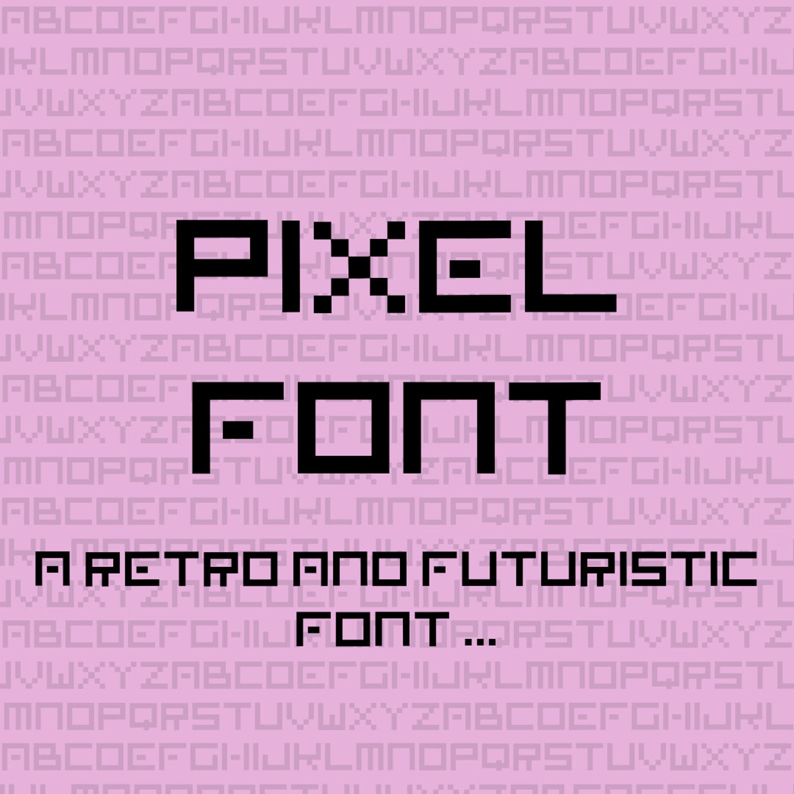 Pixel Font Gaming Font | Retro Alphabet Cool Font Quirky Letters Cute ...