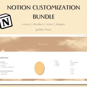 Notion Customization Bundle | Notion Icons, Notion Covers, Notion Dividers, Notion Shapes ...
