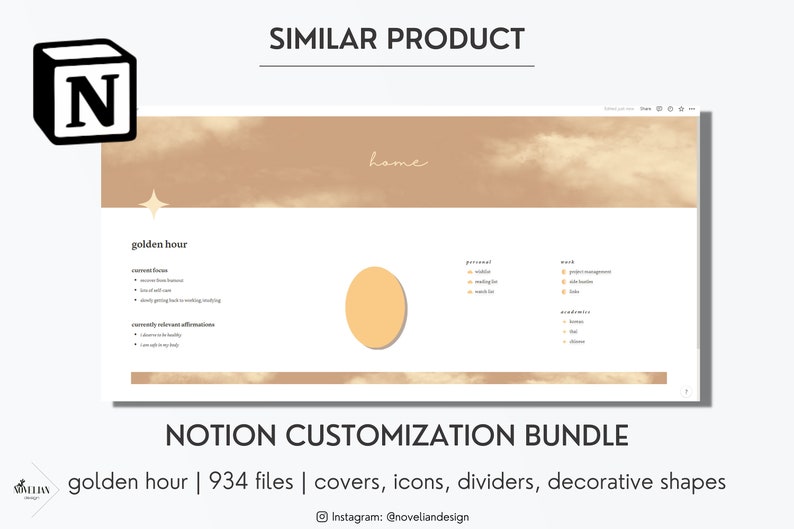 Notion Customization Bundle Notion Icons Notion Covers Etsy