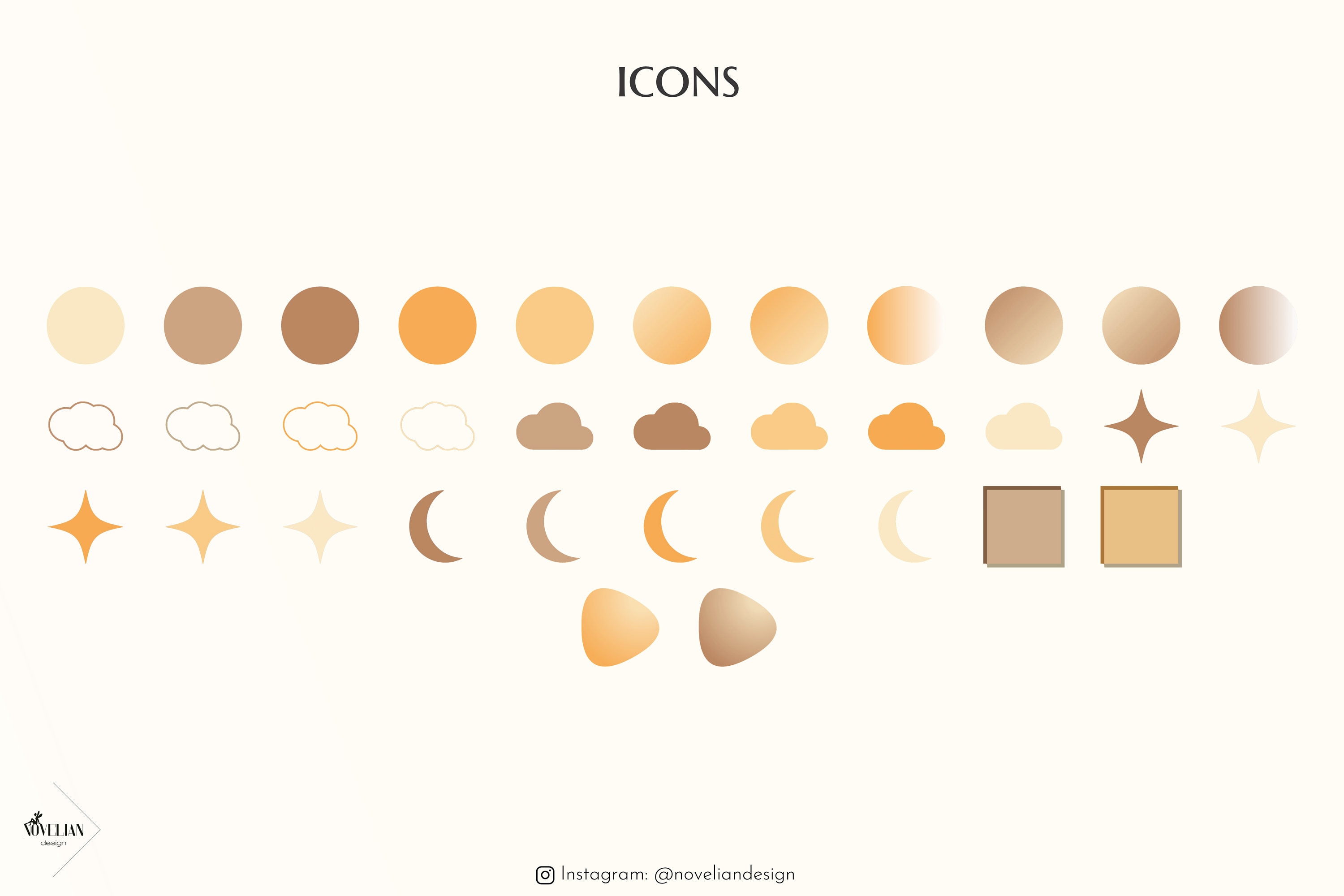 Notion Customization Bundle Notion Icons, Notion Covers, Notion Dividers, Notion Shapes Golden ...