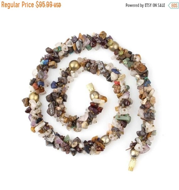 ON SALE Gemstones Jeweller Necklaces Gemstones Necklaces handmade jewelry Multi Stone Smooth uncut Nuggets necklace 17 inch