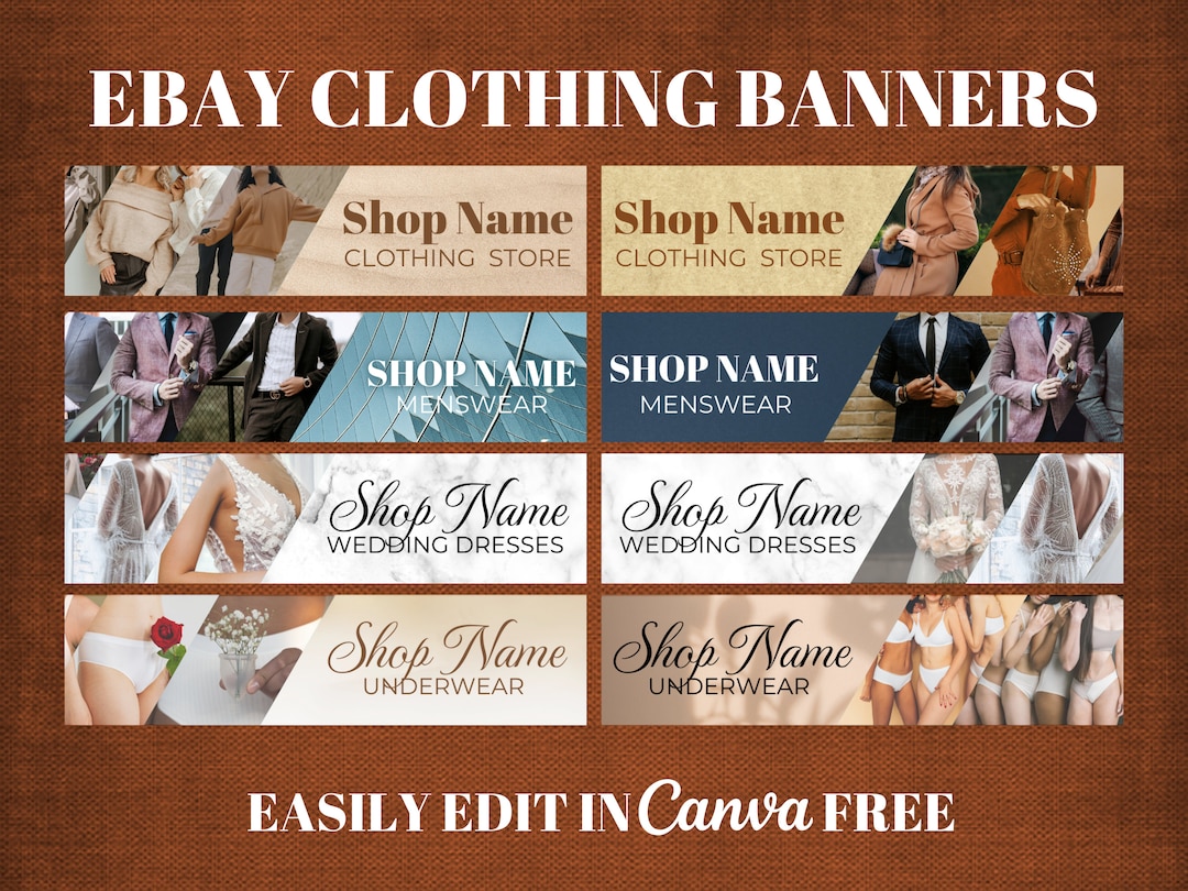 Ebay Banner and Logo Clothing Fashion Sets Ebay Billboard and - Etsy