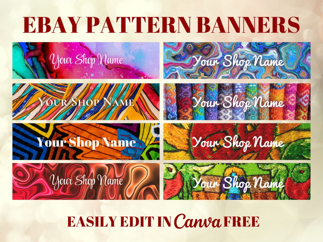 Ebay Banner and Logo Patterns Sets Ebay Billboard and Logo - Etsy