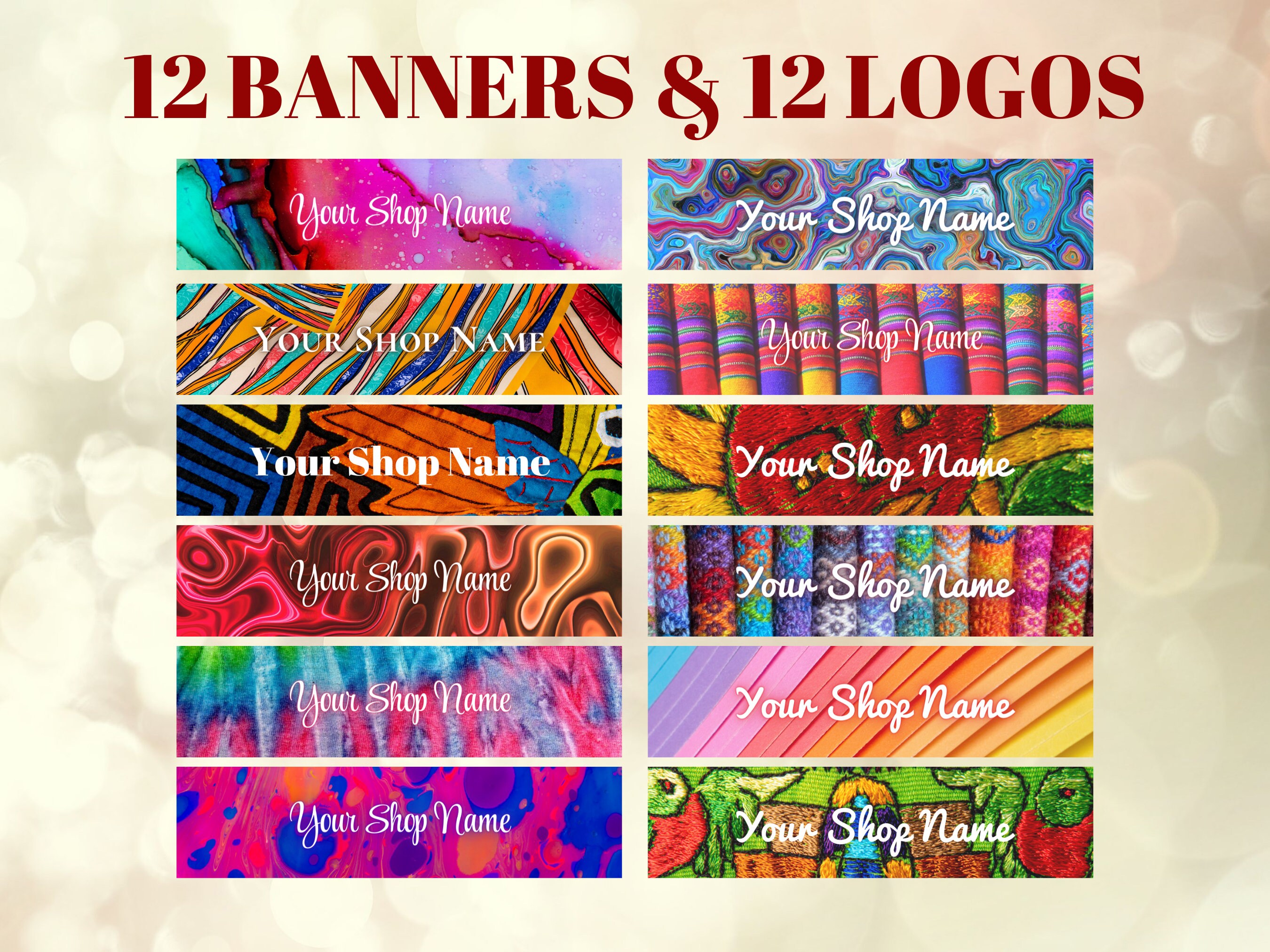 Ebay Banner and Logo Patterns Sets Ebay Billboard and Logo - Etsy