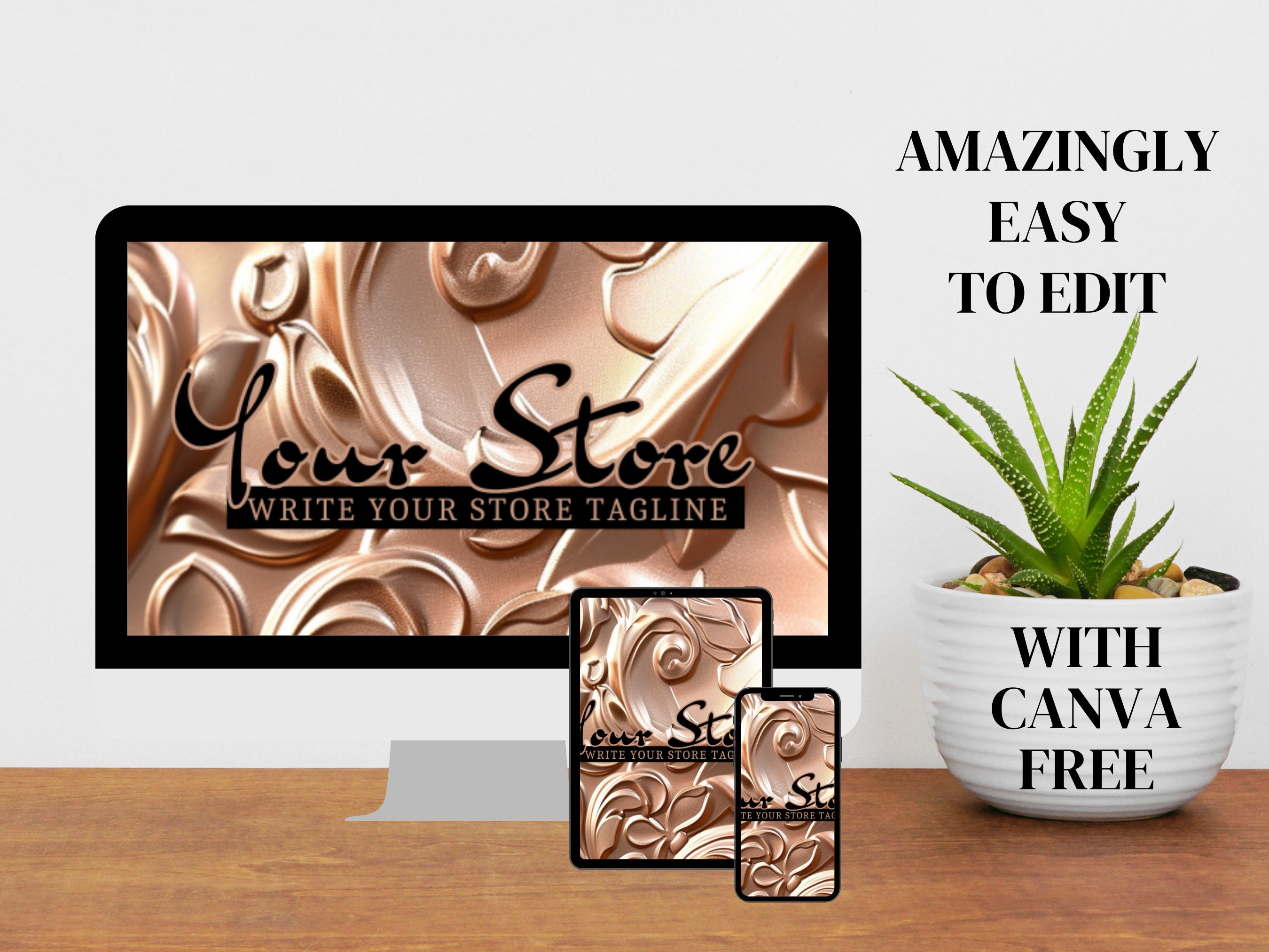 Ebay Store Billboards Ebay Shop Banners Logo and Thank You Cards Rose ...