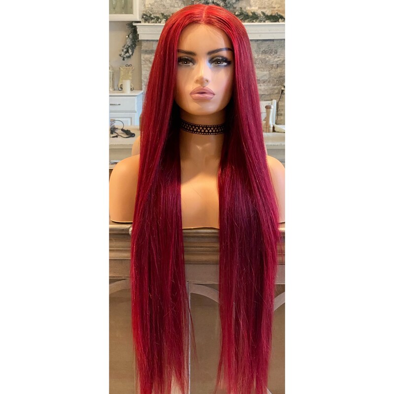 Transparent Lace Human Hair Wig - Etsy