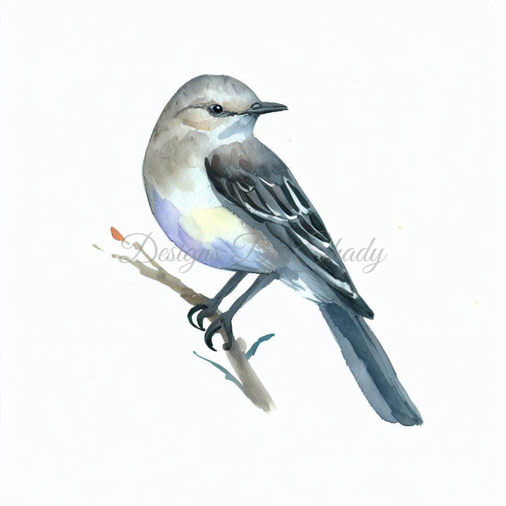 20 Mockingbird Clipart Pngs Stickers, Commercial Use Digital Download ...