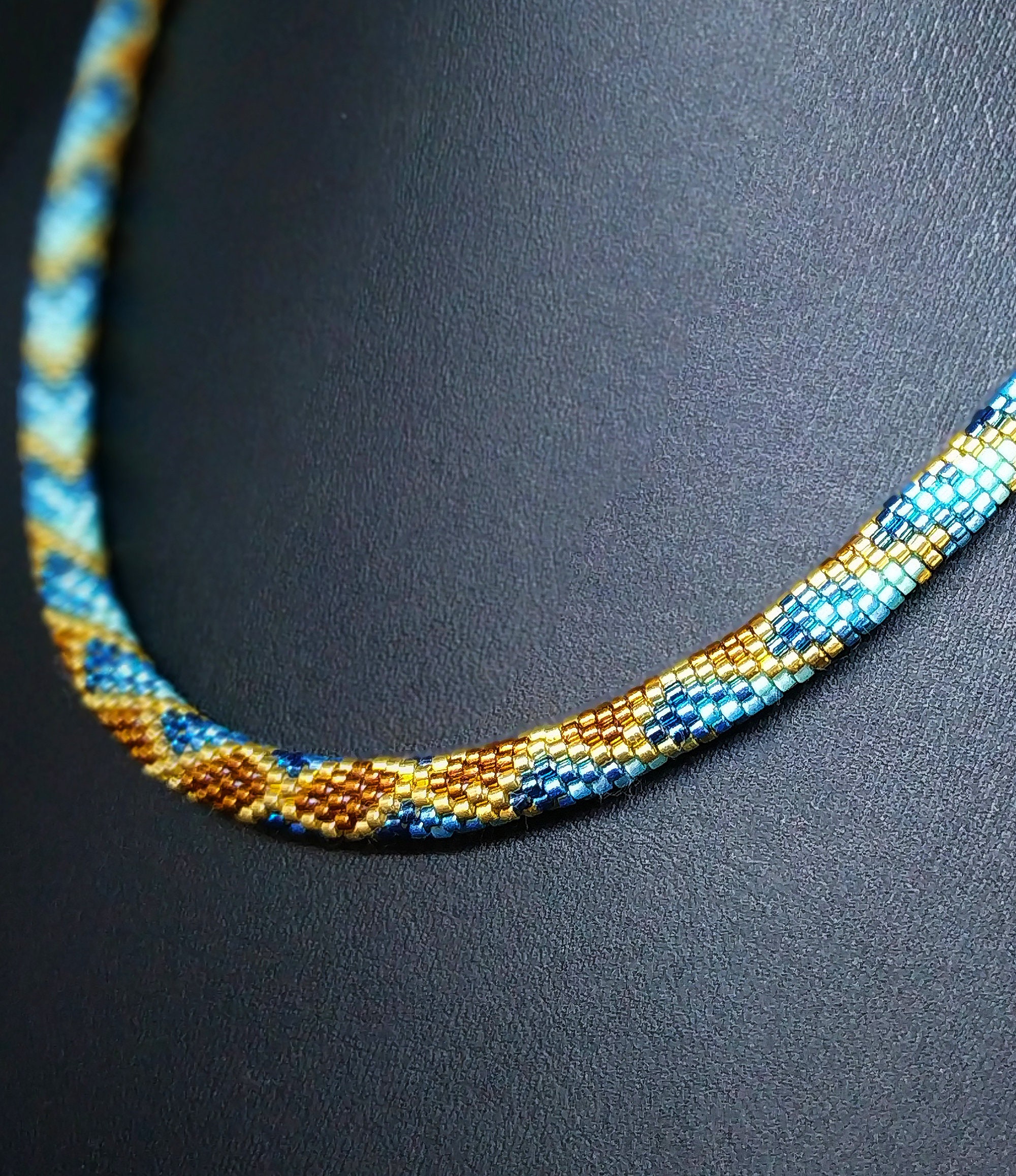 PDF Pattern Bead Crochet Necklace Seed Beads Necklace - Etsy