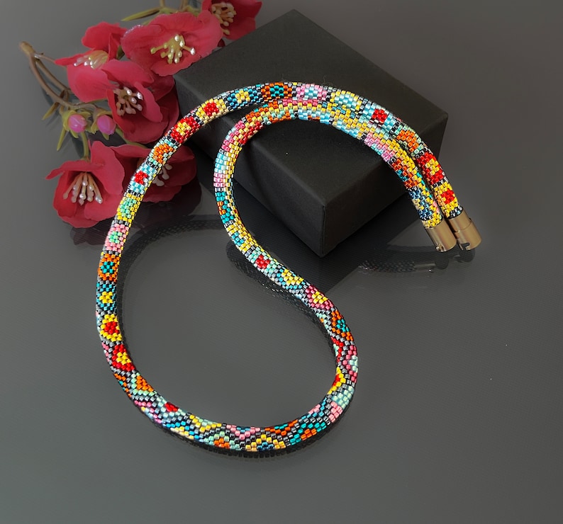 Bead Crochet Pattern PDF Pattern Beads Crochet Necklace - Etsy