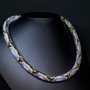 PDF Pattern Bead Crochet Necklace, Seed Beads Necklace Pattern, Rope ...