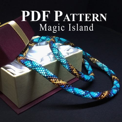 Bead Crochet Rope Pattern Necklace or Bracelet - Etsy