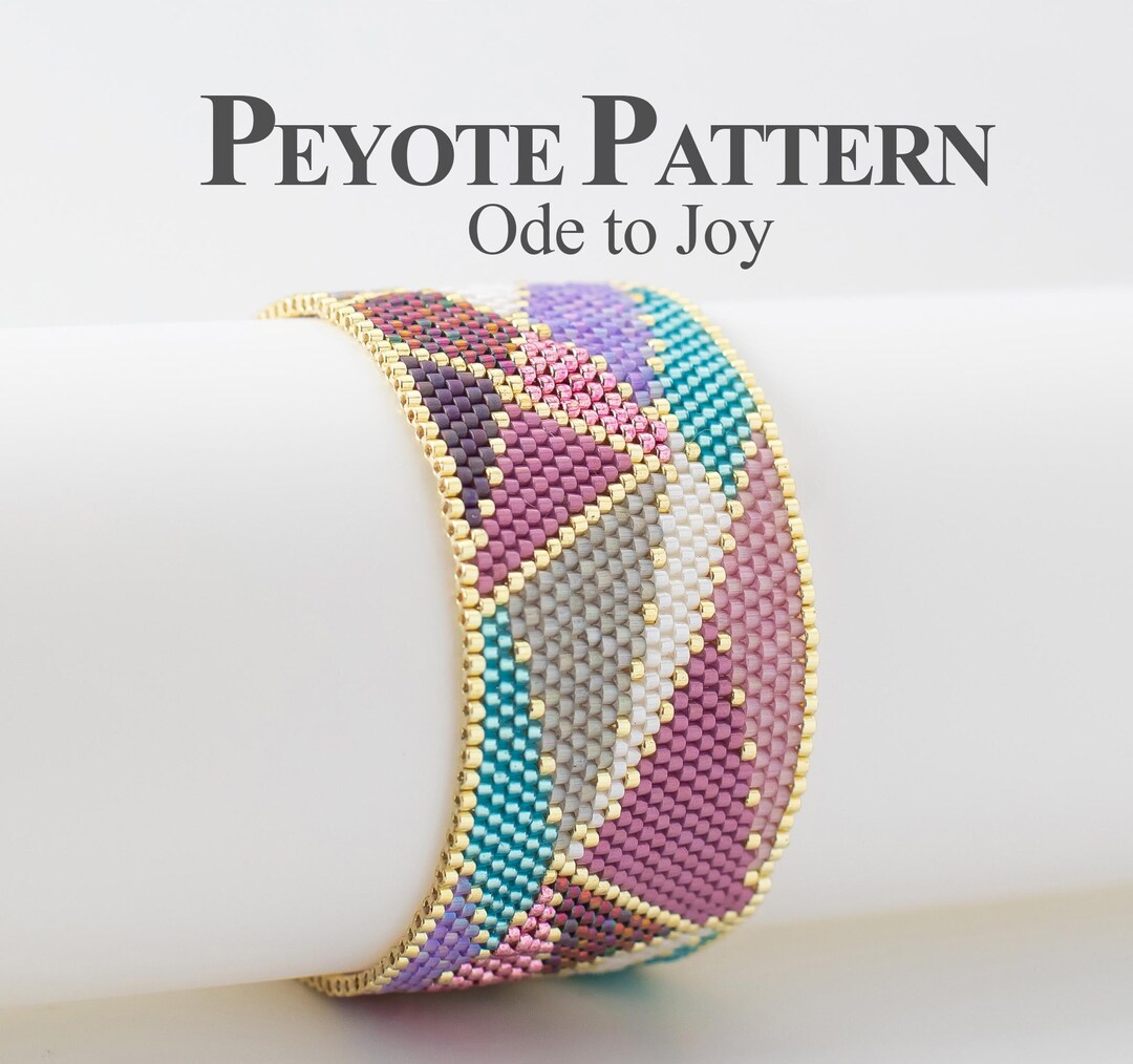 Bead Bracelets Pattern, Miyuki Delica Bracelet "ode to Joy", Even-count ...