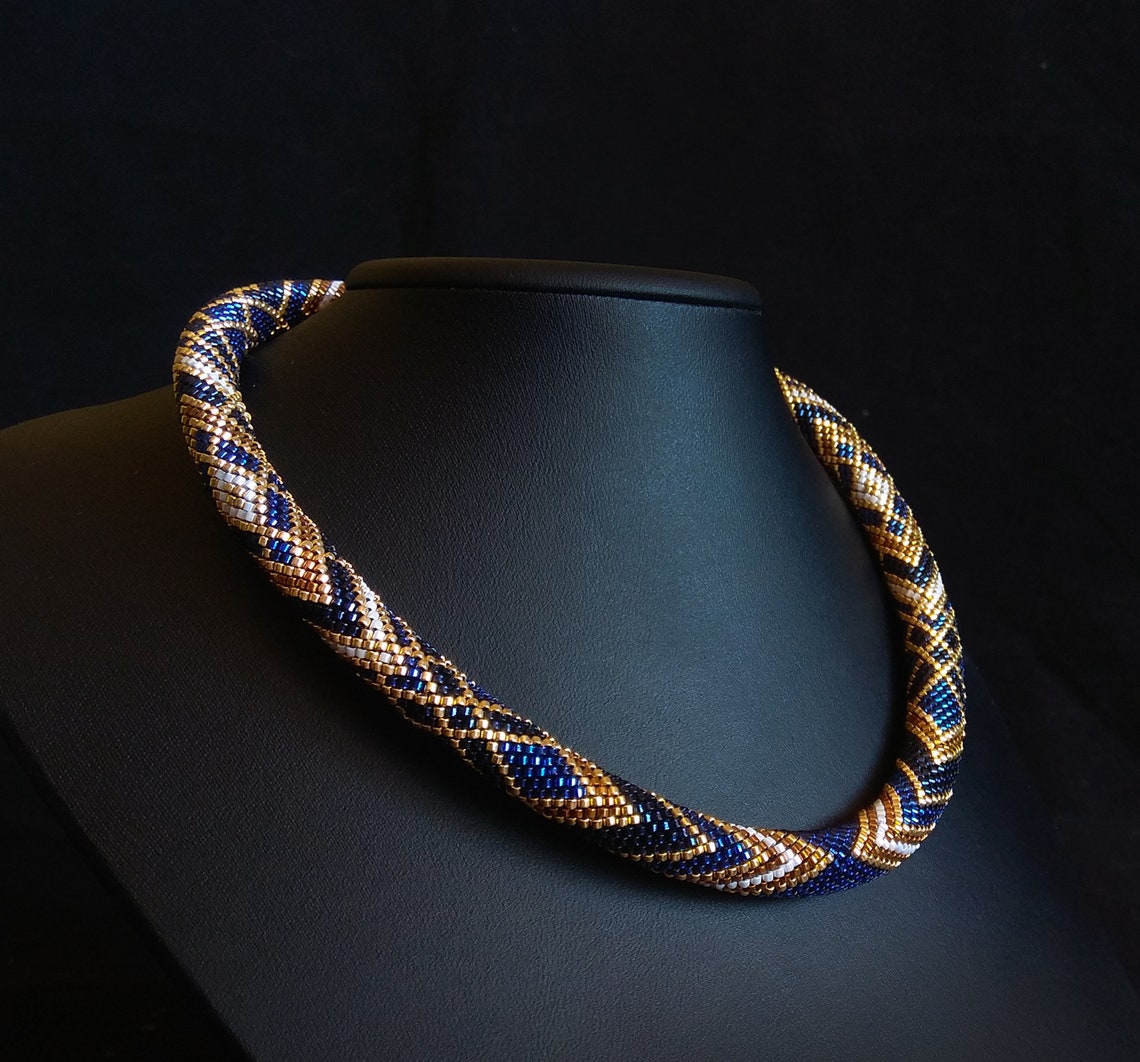 PDF Pattern for Bead Crochet Necklace Seed Beads Necklace - Etsy