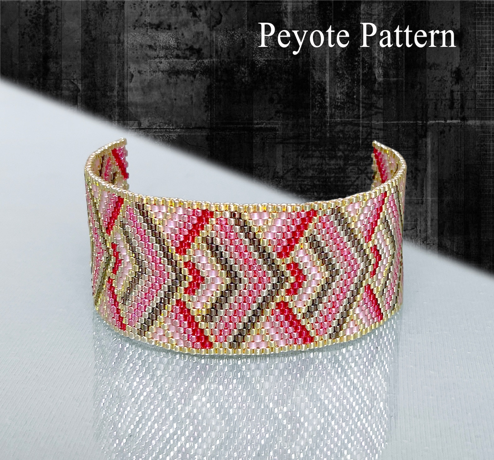 Peyote Bracelet Pattern Odd Count Peyote Stitch Pattern - Etsy