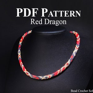 Pattern Bead Crochet Necklace Seed Beads Necklace Pattern Beaded ...