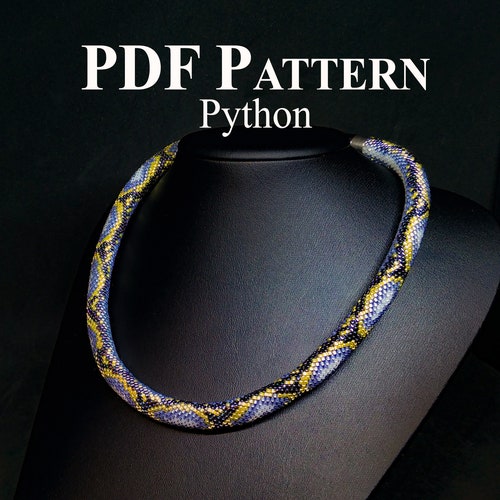 PDF Pattern Bead Crochet Necklace Seed Beads Necklace - Etsy
