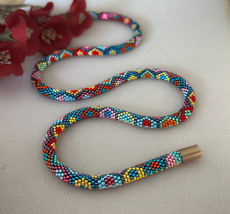 Bead Crochet Pattern PDF Pattern Beads Crochet Necklace - Etsy