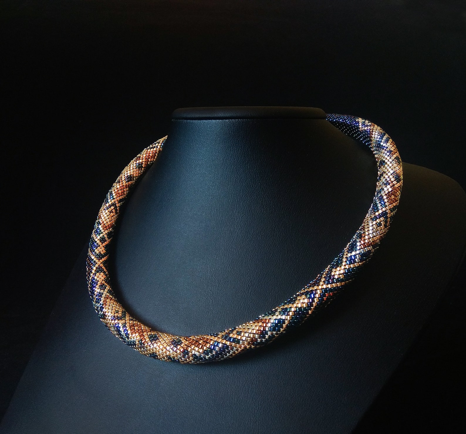 PDF Pattern Bead Crochet Necklace Seed Beads Necklace | Etsy