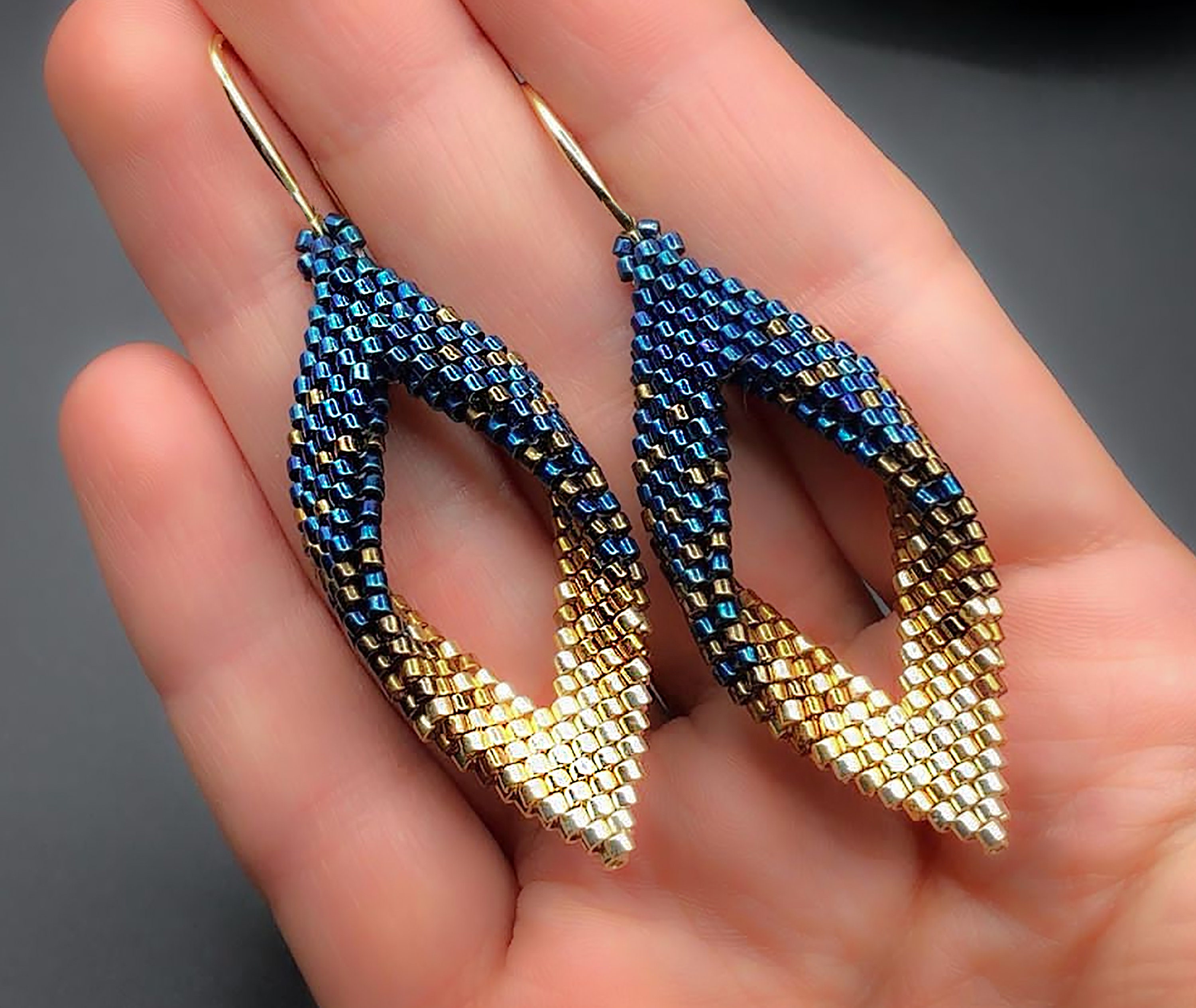 Bead Earrings Pattern - PDF Pattern Bead Earrings - Seed Bead Earrings ...