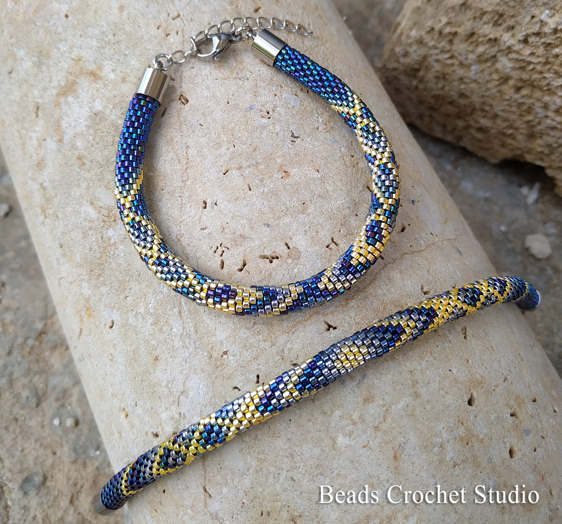 PDF Pattern Bead Crochet Bracelet Original Beaded Bracelet - Etsy