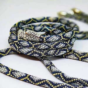 Bead Crochet PDF Pattern, Bead Crochet Necklace, Beaded Crochet Snake ...