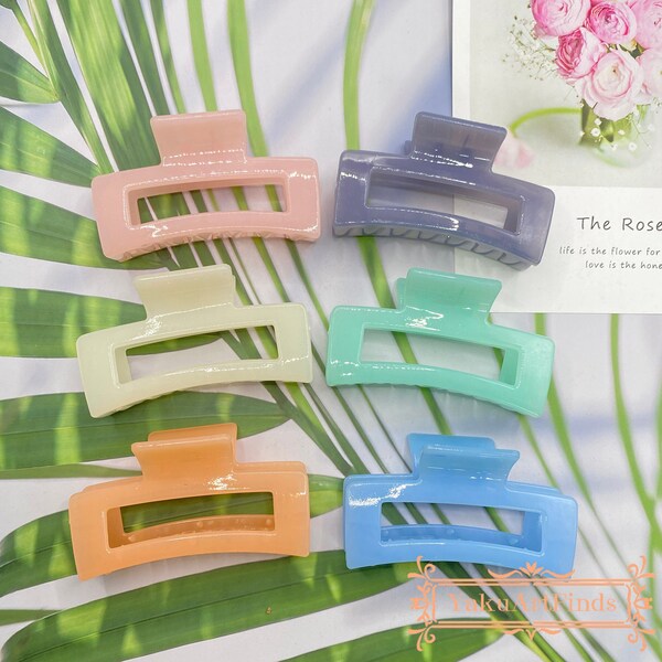 Clear Colored Claw Clips - Etsy