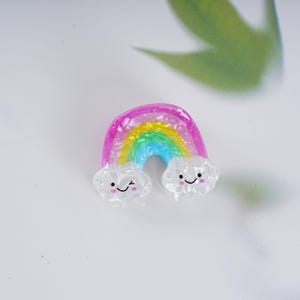 Lovely Rainbow Cloud Hair Claw Clips,acrylic Hair Claws for Women ...