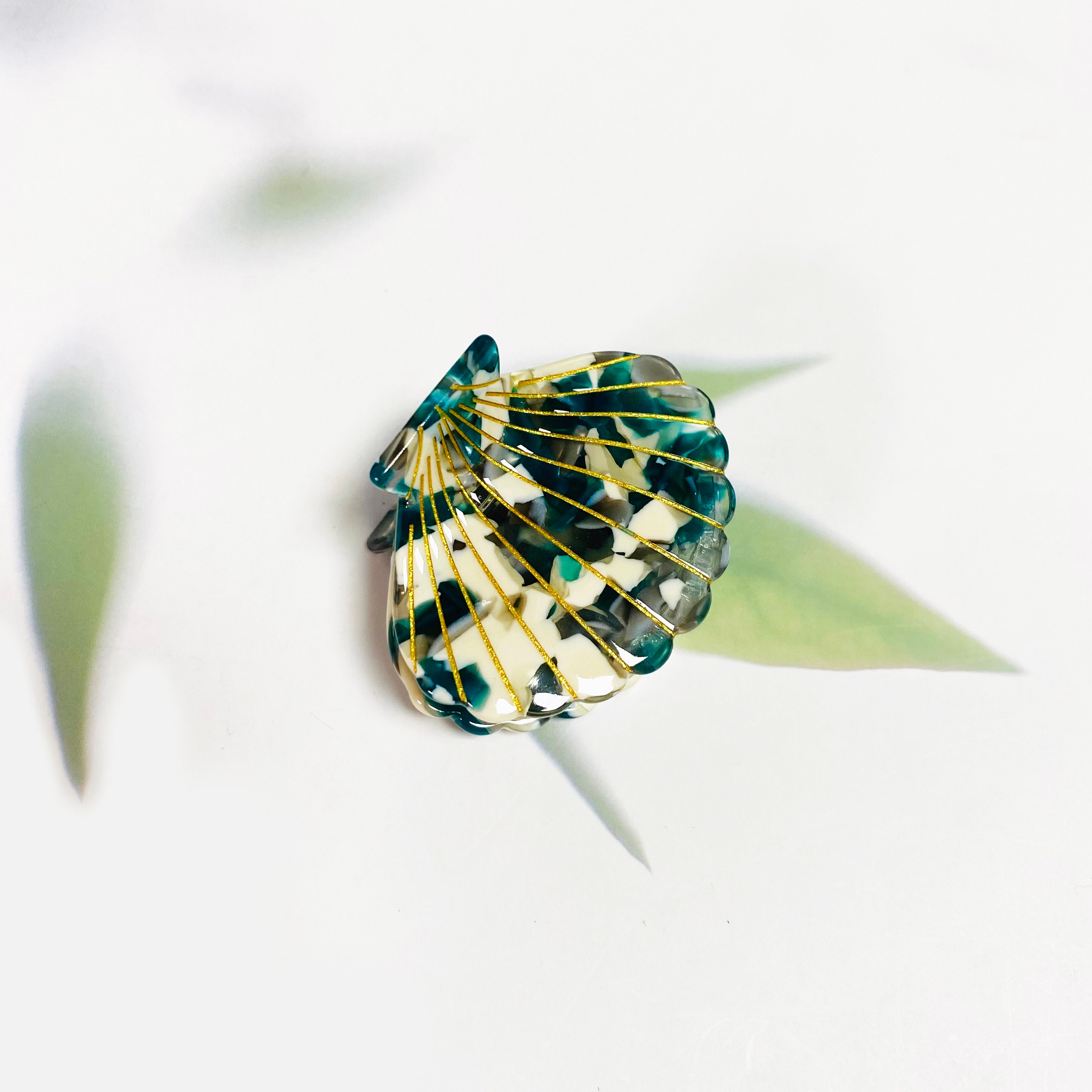 Large Seashell Hair Claw Clip,elegant Shell Hair Clamps,bridal Shower ...