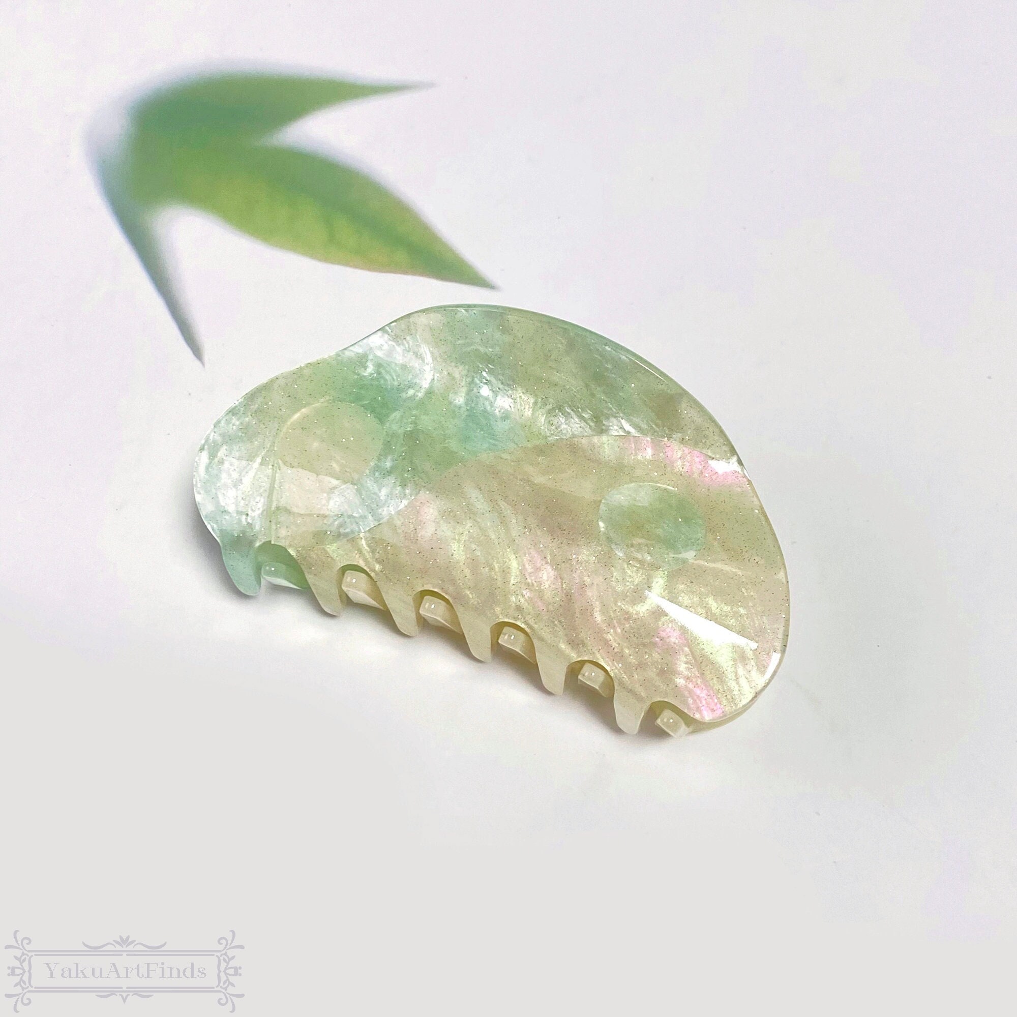 Baby Blue Starry Sky Tai Chi Symbol Semicircle Hair Claws,yin Yang ...