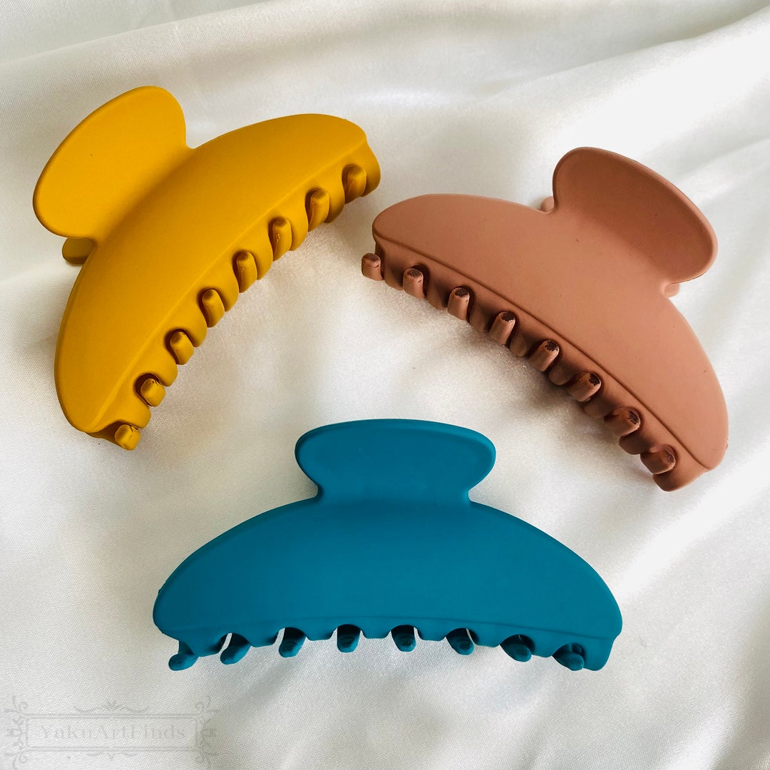 Macaron Matte Hair Claw,vintage Hair Accessories,frosted Hair Clamp for ...