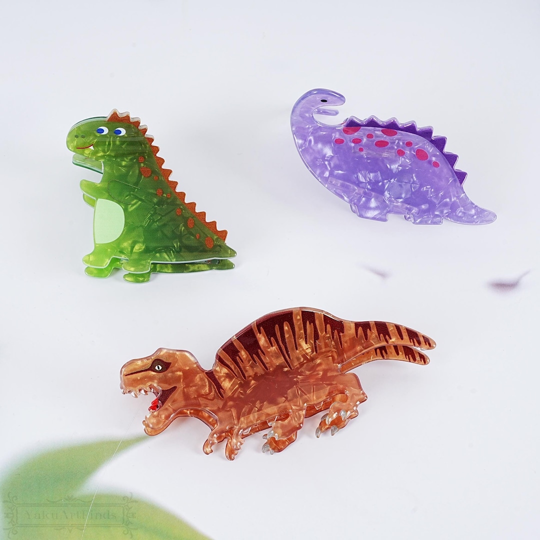 Cute Dinosaur Hair Claw Clips,realistic Animal Hair Clips,tyrannosaurus ...