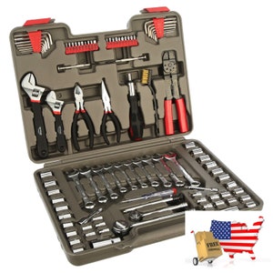 Tool Set 95 Piece Mechanics Tool Set With SAE and Metric Socket Sets ...