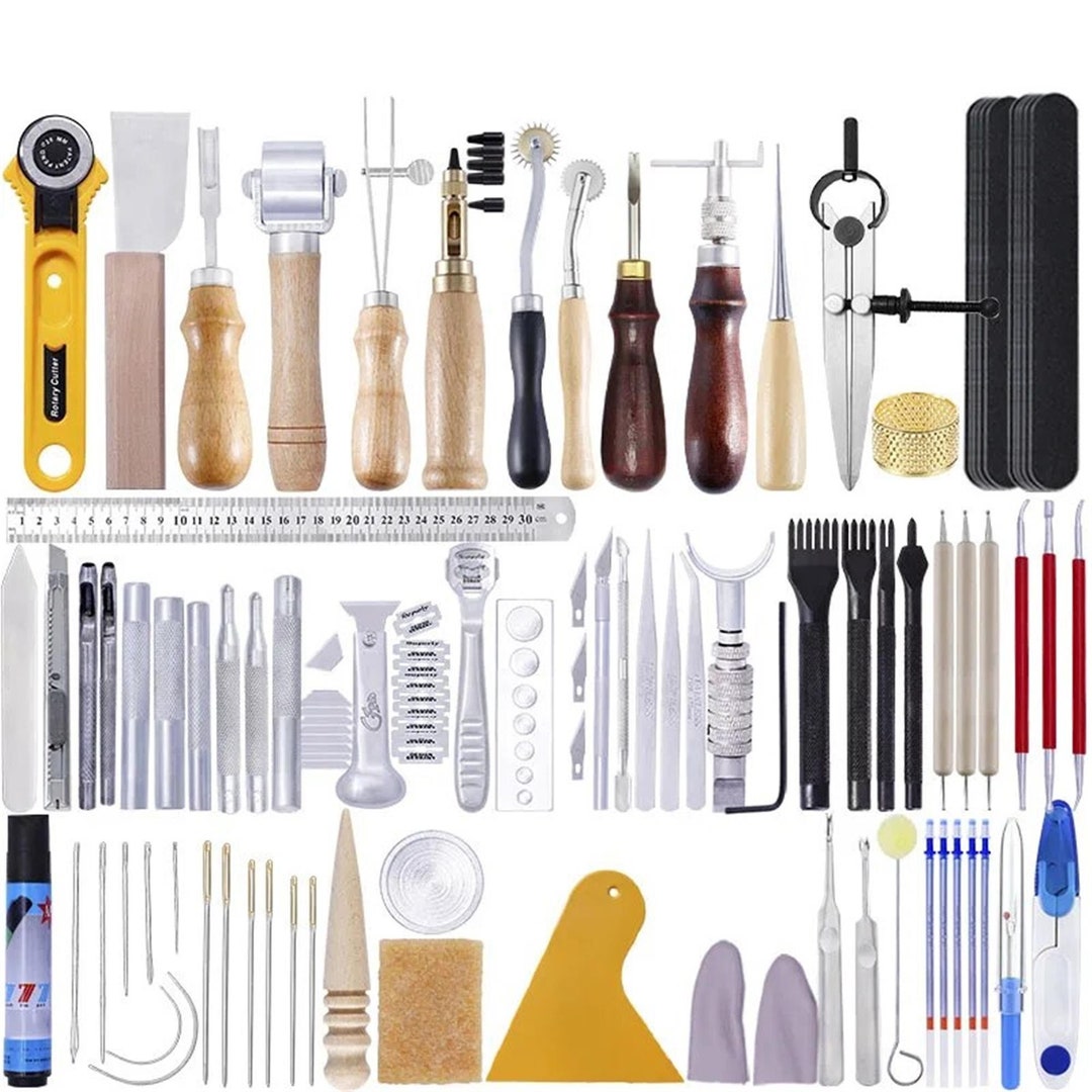 Leather Craft Tool Professional Leather Craft Tools With Groover Awl ...