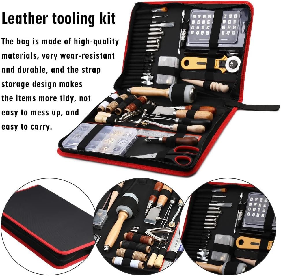 Leather Working Kit Leather Working Tools for Beginners Leather ...