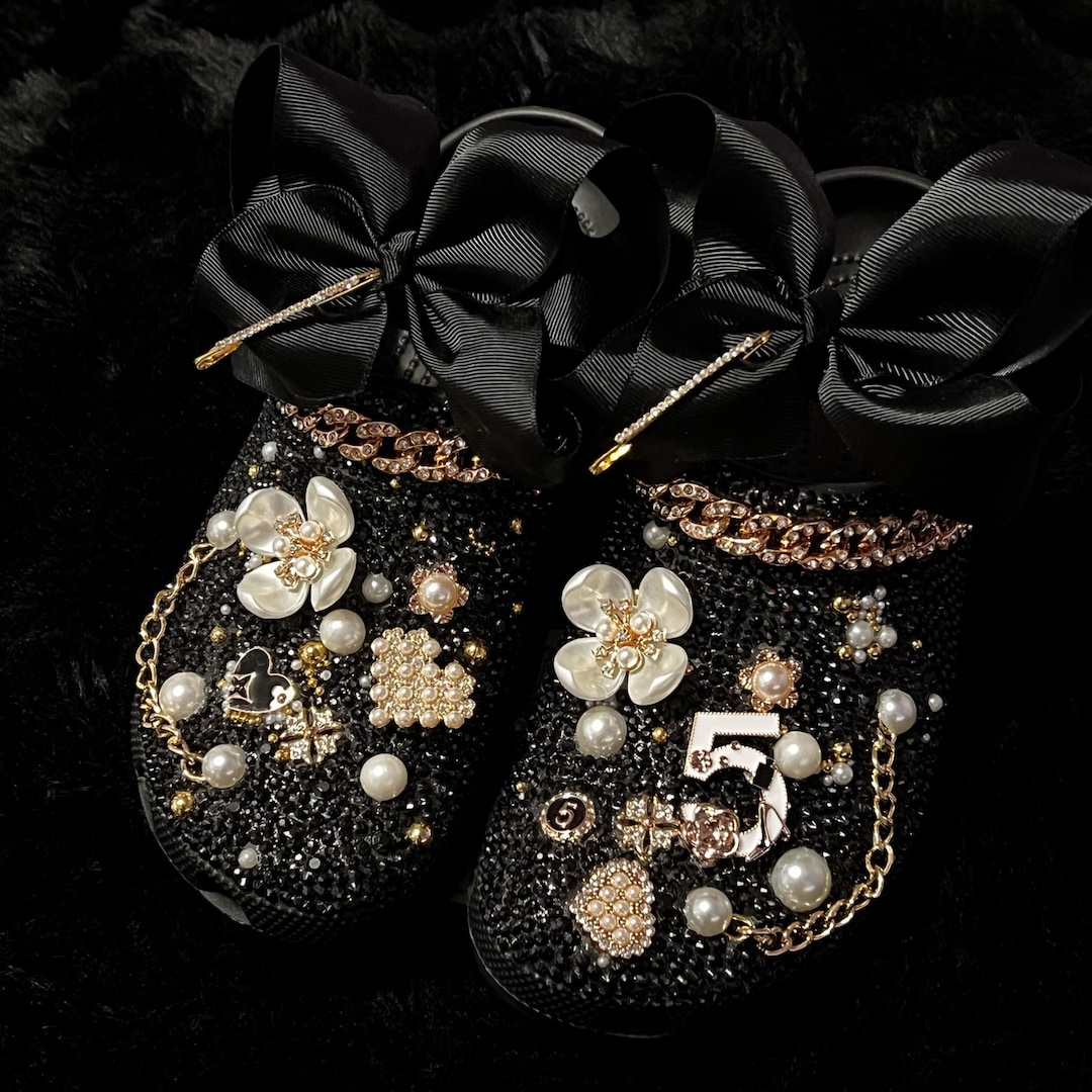 Custom Crocs With Bling | Bows | Jibitz | Rhinestones | Gems | Pearls ...