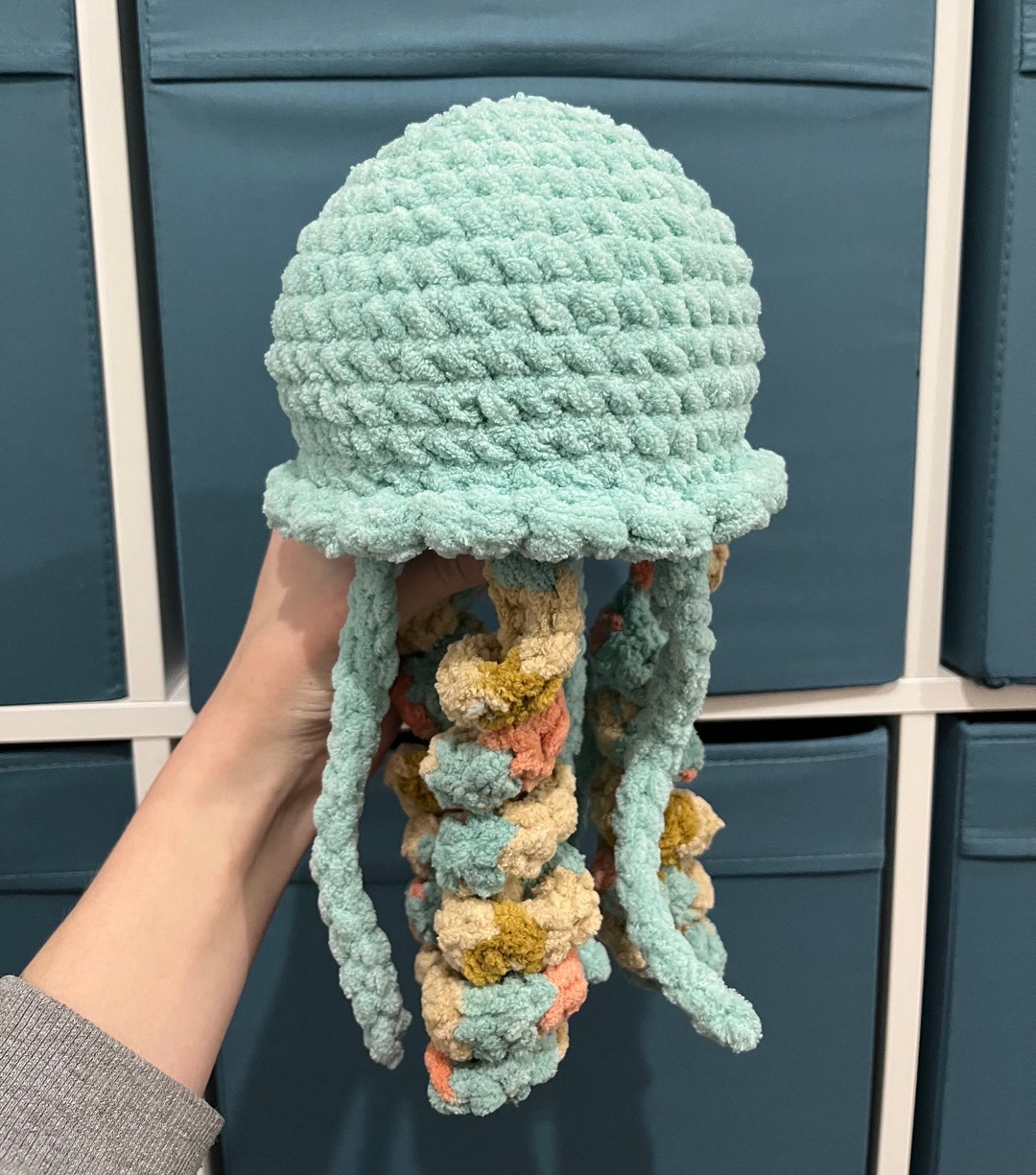 Chunky Jellyfish No Sew Crochet Pattern Beginner Amigurumi Crochet ...