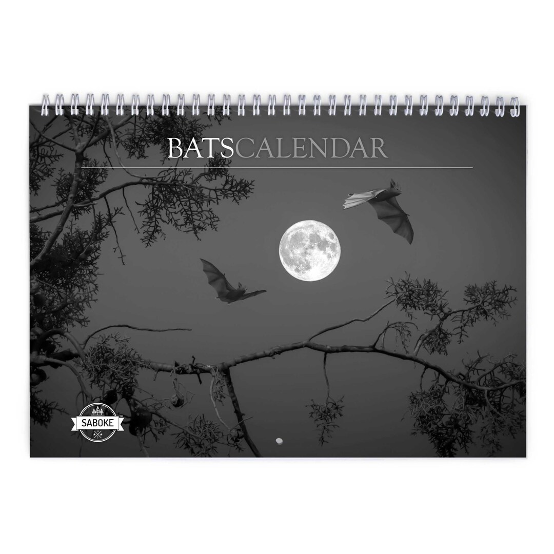 Bats 2025 Wall Calendar ID:W23001 - Etsy