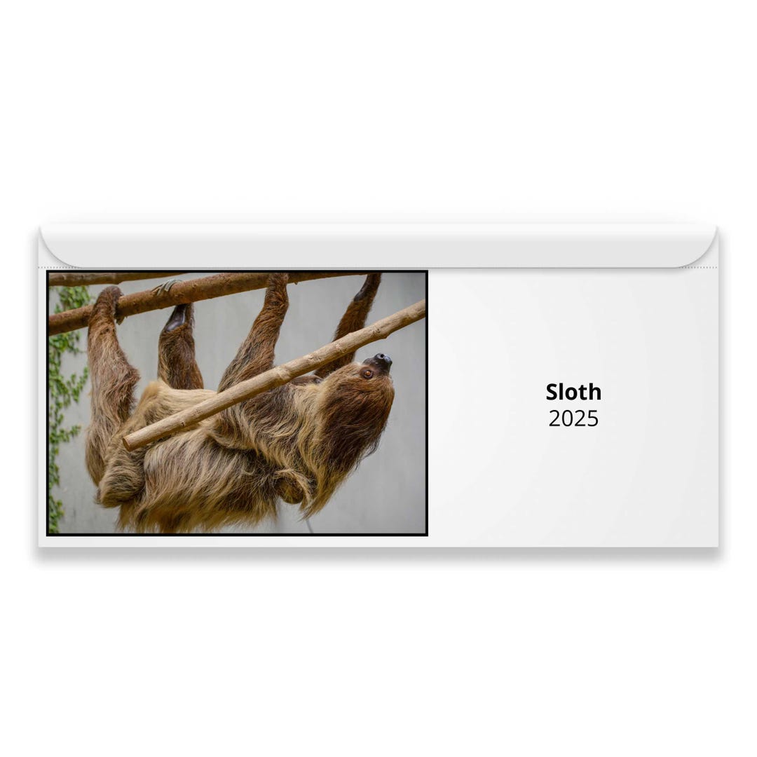 Sloth 2025 Magnetic Calendar ID:M24134 - Etsy