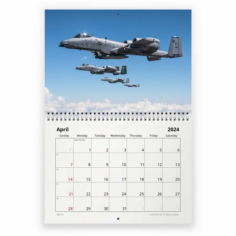 Airplanes 2024 Wall Calendar ID:W24122 - Etsy