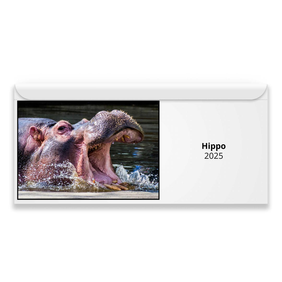 Hippo 2025 Magnetic Calendar ID:M25003 - Etsy