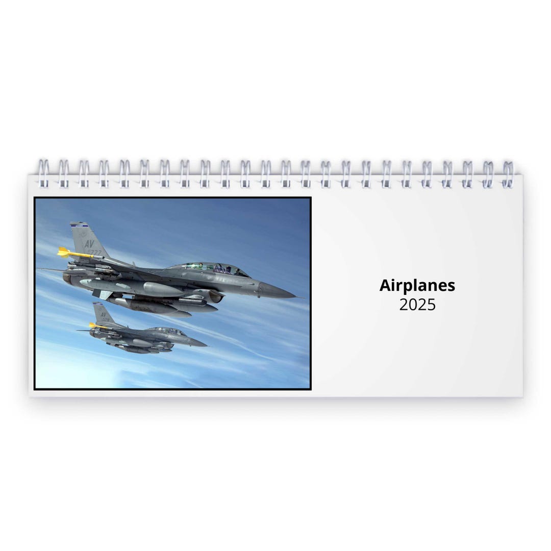 Airplanes 2025 Desk Calendar ID:D25069 - Etsy