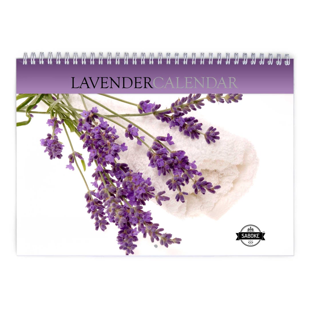 Lavanda Calendario mural 2026 - Etsy España